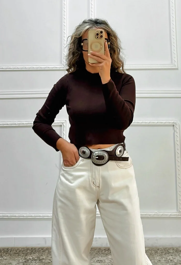Ζώνη με μεταλλικές λεπτομέρειες - Ζώνες Sofi Accessories Thiva