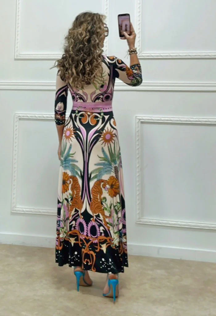 Φόρεμα με print Ancestress - Φορέματα Sofi Accessories Thiva